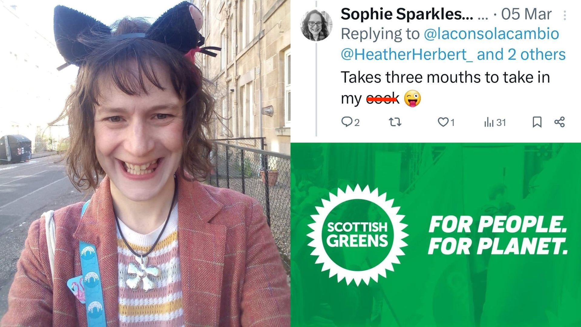 Scottish Green Party Backs Transgender Candidate "Sophie Sparkles" In ...