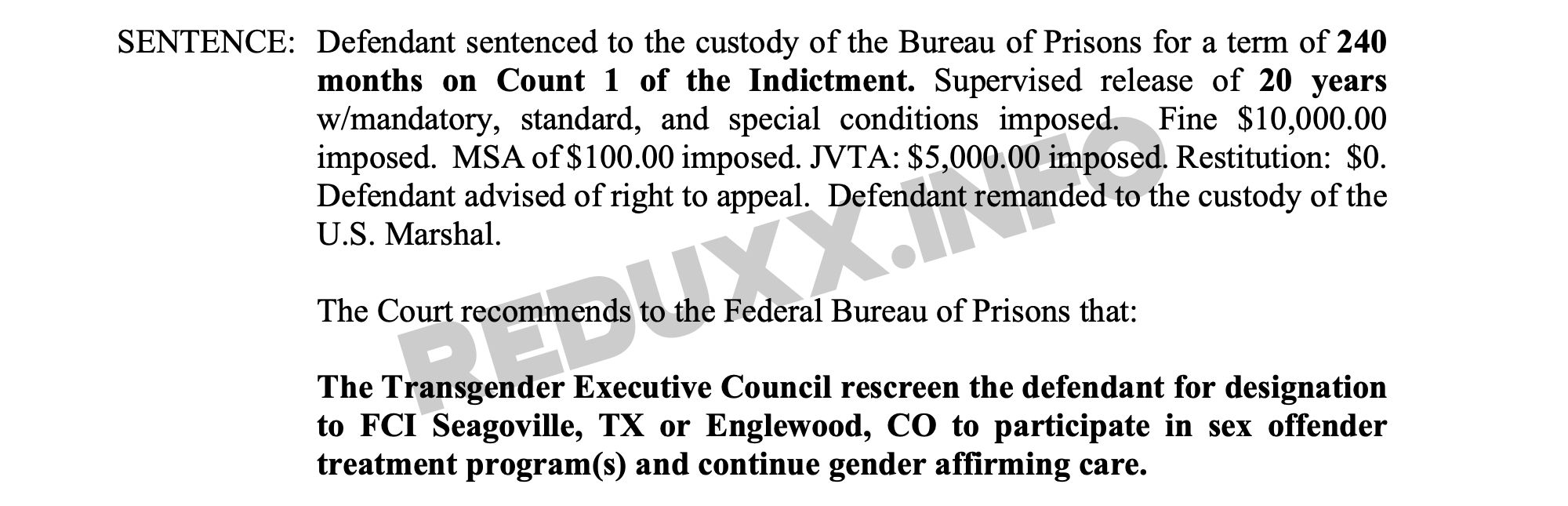 "Non-Binary" Star Performer Sentenced To 20 Years In Federal Prison ...