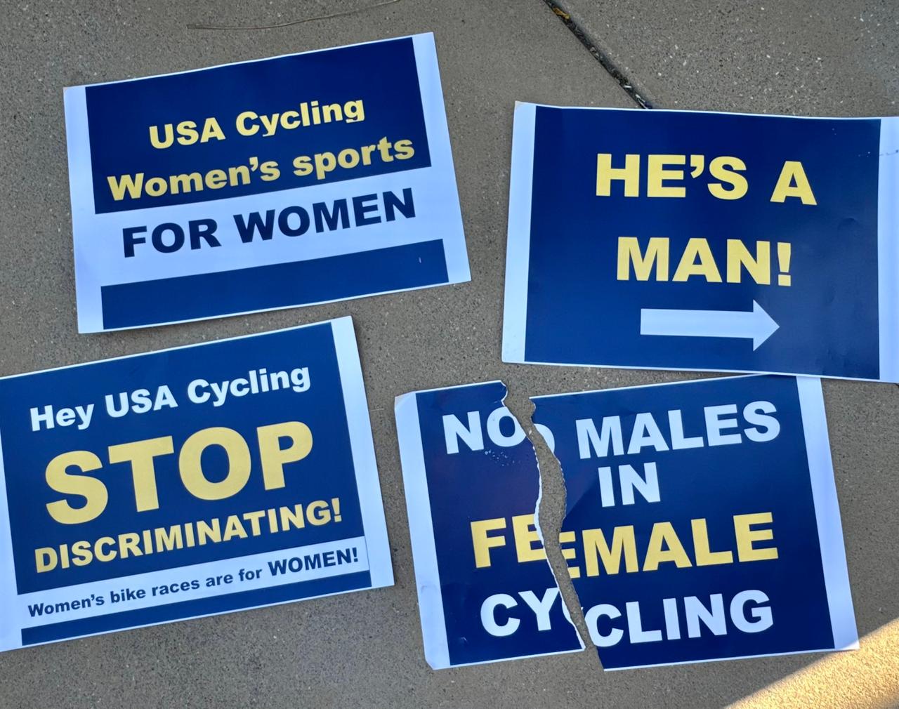 Three Men Compete In Women's Cycling Competition in California, One ...